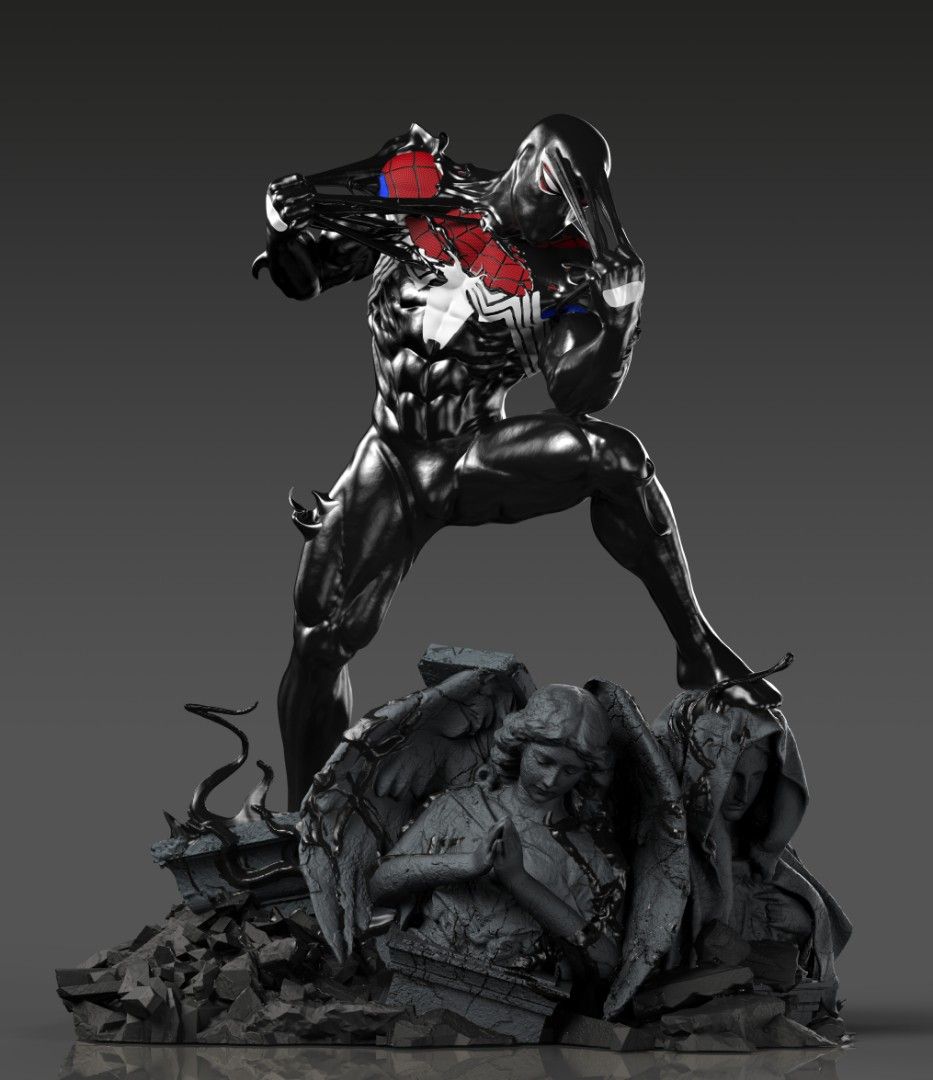 [PO] Hidden Gem Custom Group Caleb Spiderman Symbiote Spidey -Marvel ...