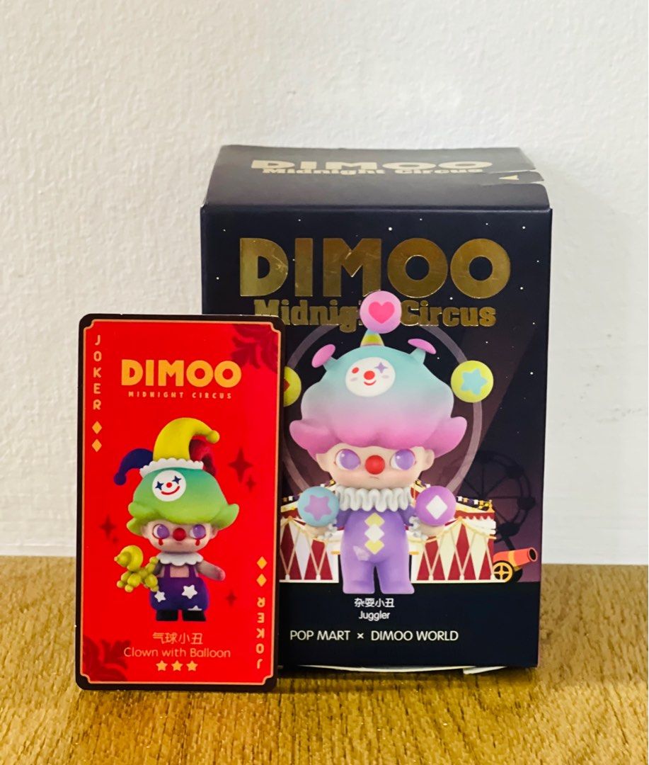 Popmart Dimoo Clown with Balloon, Hobbies & Toys, Toys & Games on Carousell