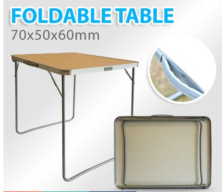Portable Foldable Table 70x50x60cm with carrying handle with optional ...