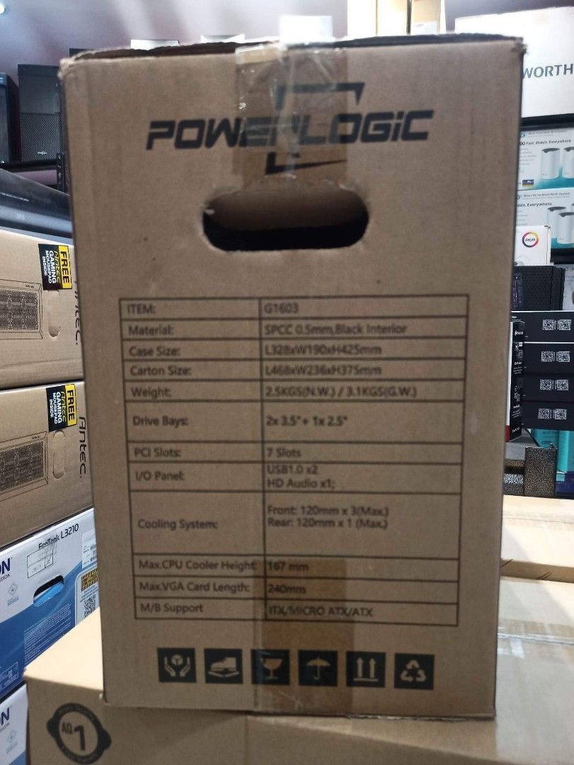 Powerlogic G1603 ATX PC Case with 700w PSU, Computers & Tech, Parts ...