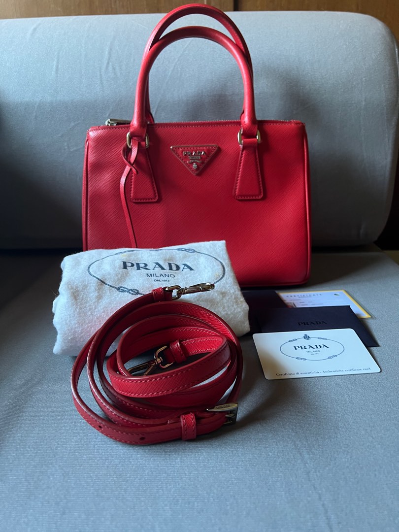 Prada Saffiano Mini, Luxury, Bags & Wallets on Carousell