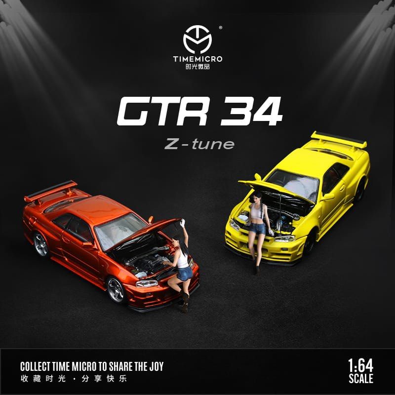 [預訂貨品pre order] Time Micro 1/64 Skyline GT-R R34 Z-Tune 第四批 限量999, 預購 - Carousell
