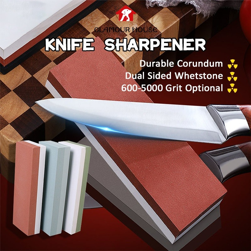 Premium Double-sided Whetstone Sharpening Stone of White Corundum Whetstone, Furniture & Home ...
