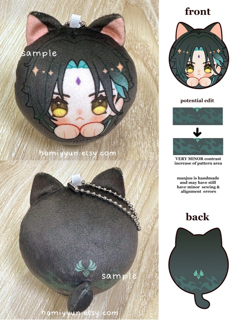 PREORDER Fanmade Genshin Impact Cotton Omanjuu / Manjuu Keychain ...