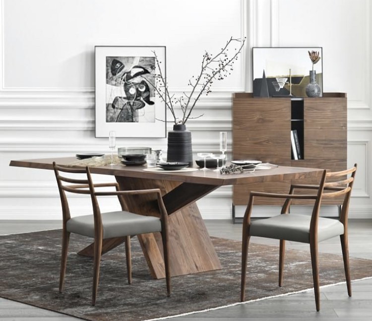 Prestige affair Giorgio dining table (180cm) Solid black walnut ...