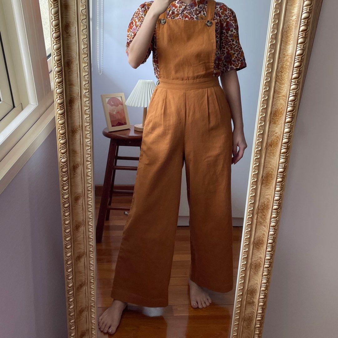 Princess Highway Katie Overalls (Gold Yellow), Women's Fashion, Dresses ...