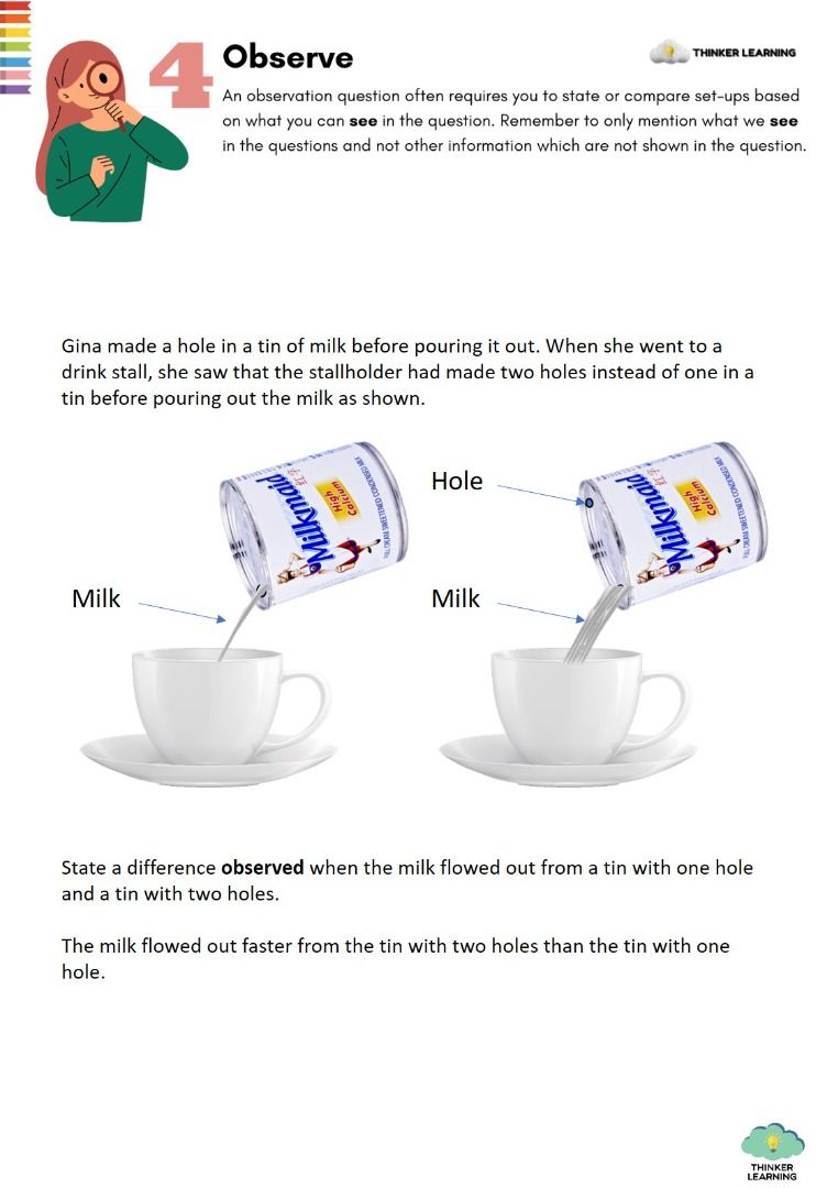 PSLE Science Open Ended Questions Answering Techniques Guide, Hobbies ...