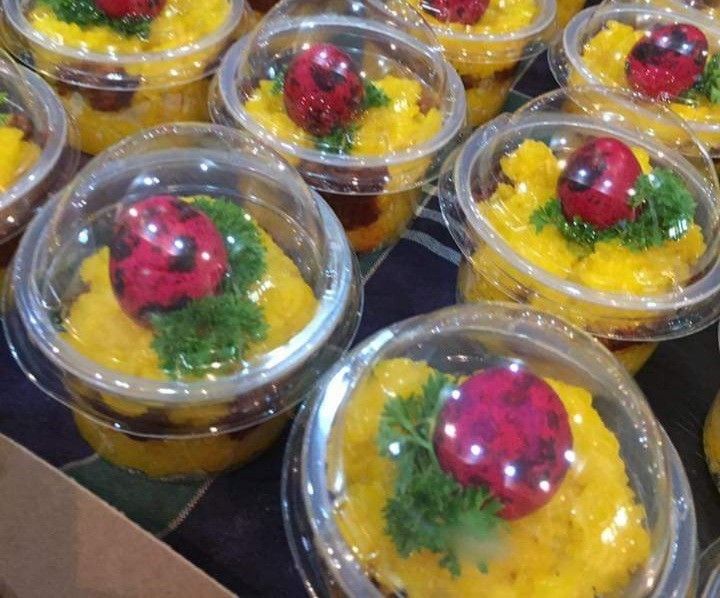 Pulut Kuning Berkat with beef rendang, Food & Drinks, Local Eats on ...