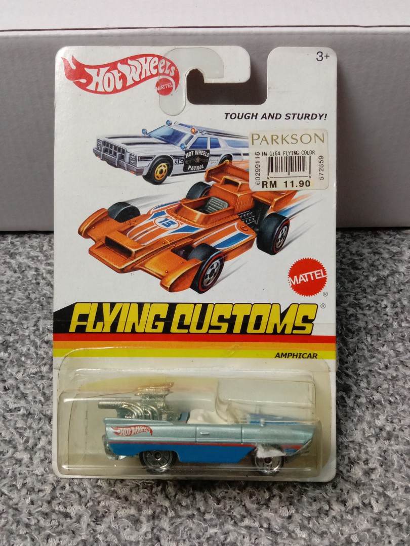Rare Hotwheels Amphicar X Flying Customs Card X Vintage, Hobbies & Toys ...