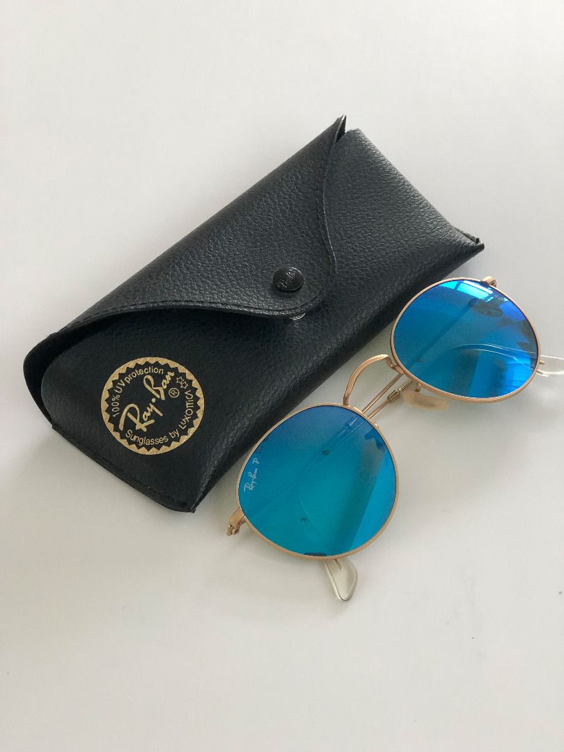 Ray-Ban Round Flash Sunglasses on Carousell