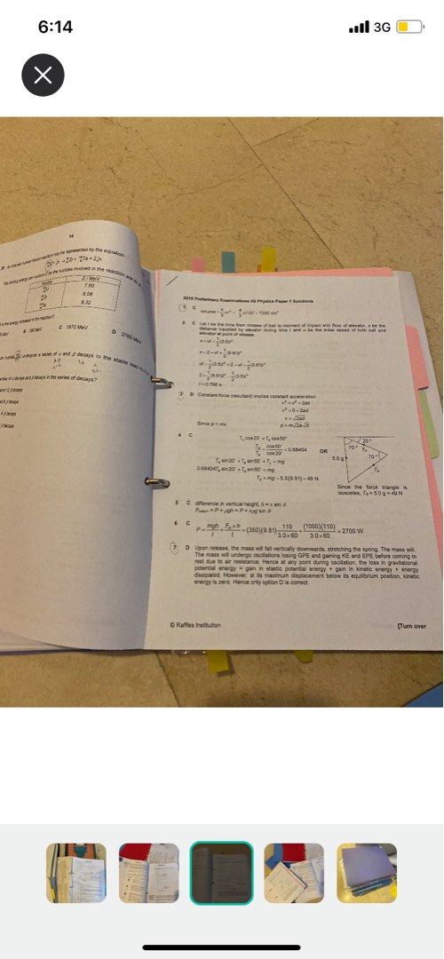 RI H2 Physics notes, tutorials and practice papers, Hobbies & Toys ...