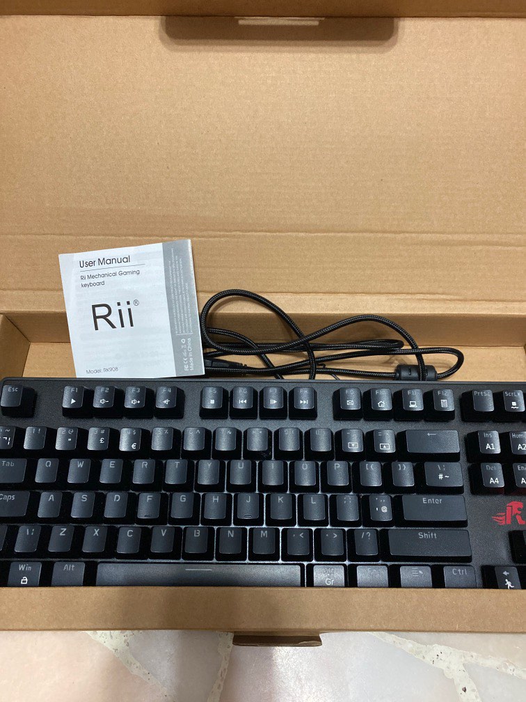 Rii gaming mechanical keyboard, Computers & Tech, Parts & Accessories ...
