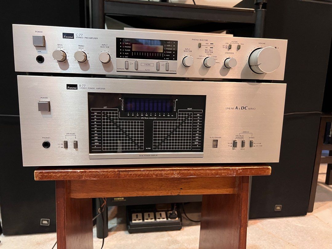 Sansui B77 & C77 Power / Pre Amplifier, Audio, Soundbars, Speakers ...