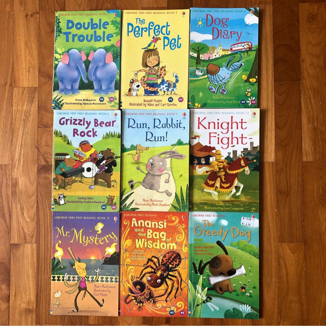 Set of 9 Usborne Very First Reading and First Reading English story ...