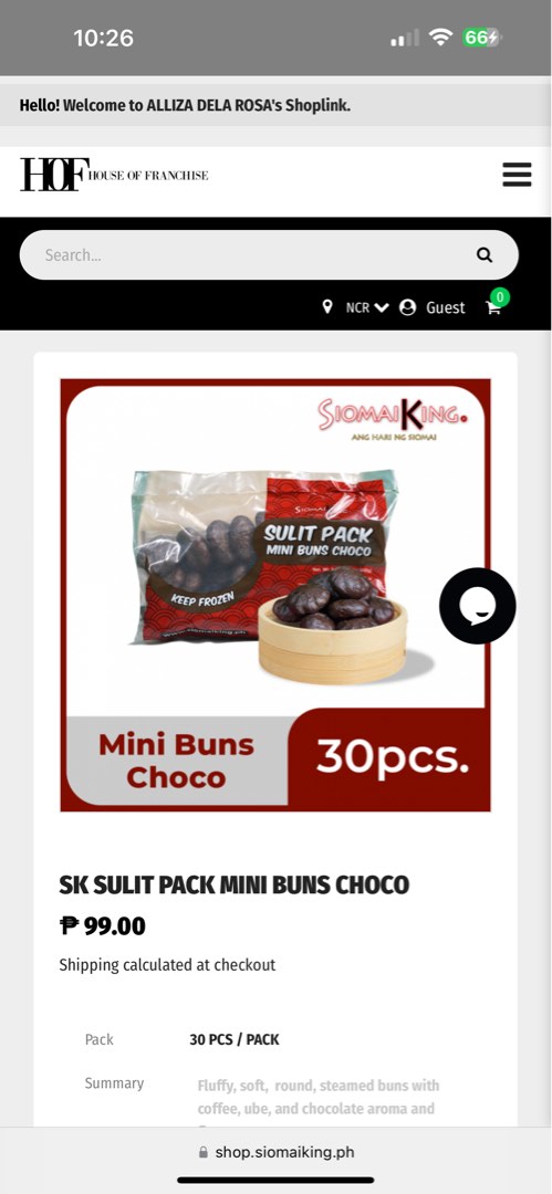 siomai king sulit pack mini buns choco 30pcs on Carousell
