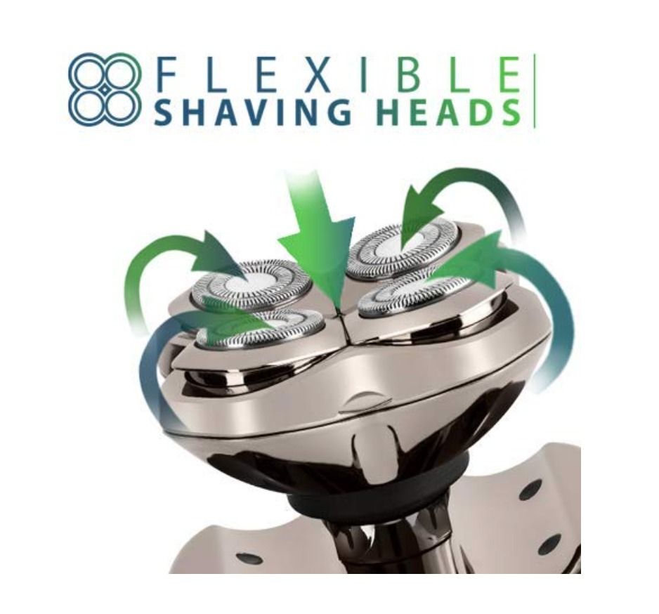 Skull Shaver Pitbull Platinum PRO Electric Wet/Dry 4 Head Cordless ...