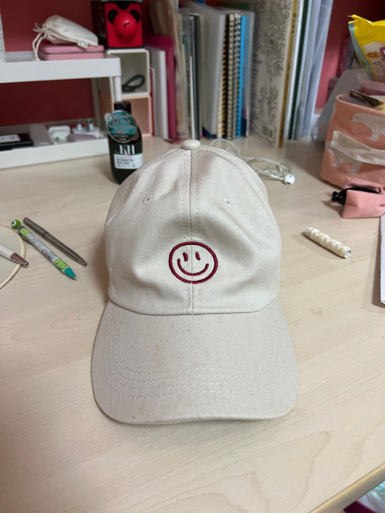Smiley Cap, Women's Fashion, Watches & Accessories, Hats & Beanies on ...