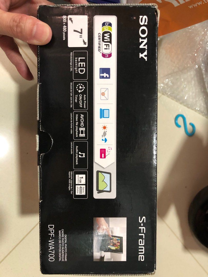 Sony S-Frame DPF-WA700, TV & Home Appliances, TV & Entertainment ...