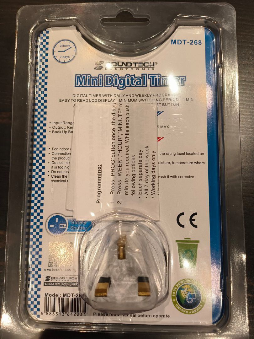 Soundtech Mini Digital Timer, TV & Home Appliances, Electrical ...
