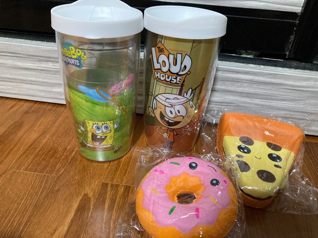 SpongeBob and The Loud House Insulated Tumbler Cup, Squishy Slow Rising ...