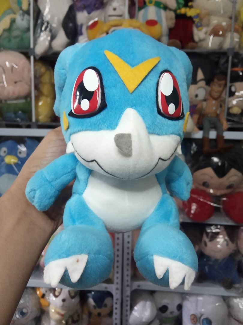 Squeaky Hammer Hawkmon Veemon Digimon Anime Plush Toy (Banpresto) on ...