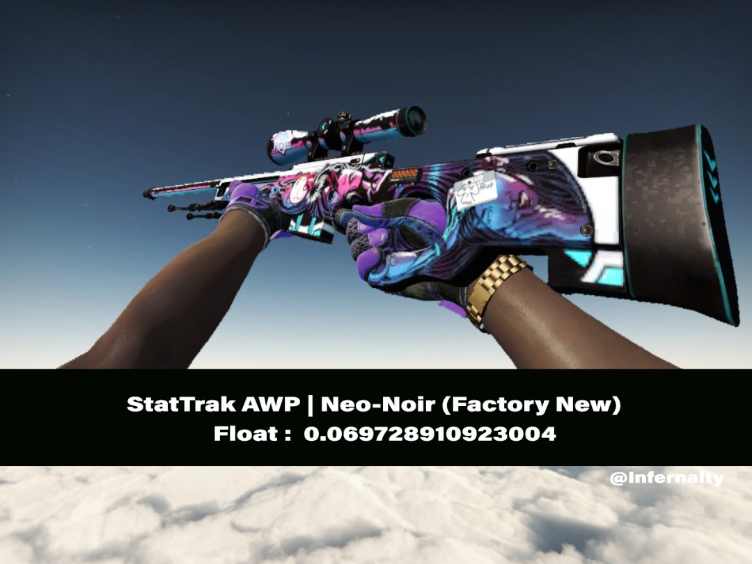 StatTrak AWP Neo Noir FN CSGO SKINS KNIVES, Video Gaming, Gaming Accessories, In-Game Products ...