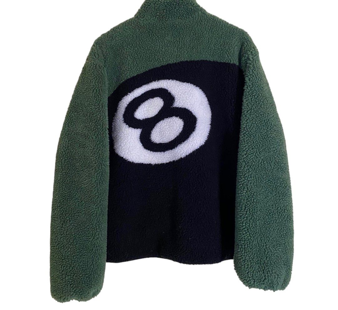Stussy 8 Ball Fleece Reversible Jacket on Carousell
