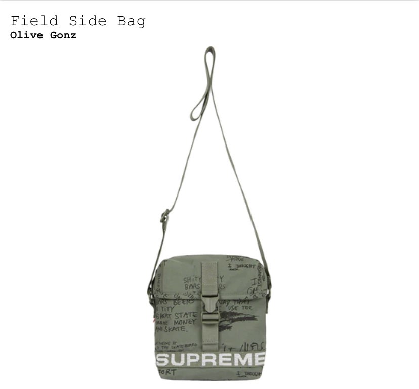 Supreme Military Side Bag, 名牌, 手袋及銀包 - Carousell
