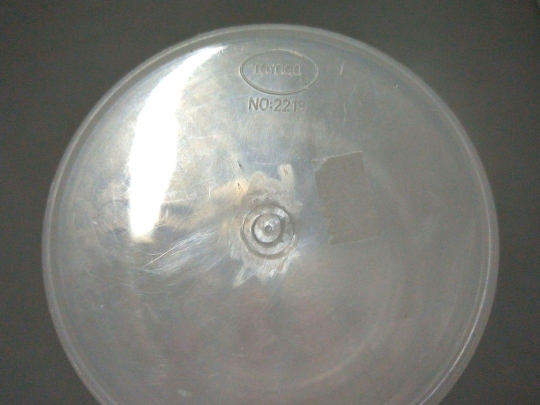 Toyogo Clear Round Plastic Container, Furniture & Home Living ...