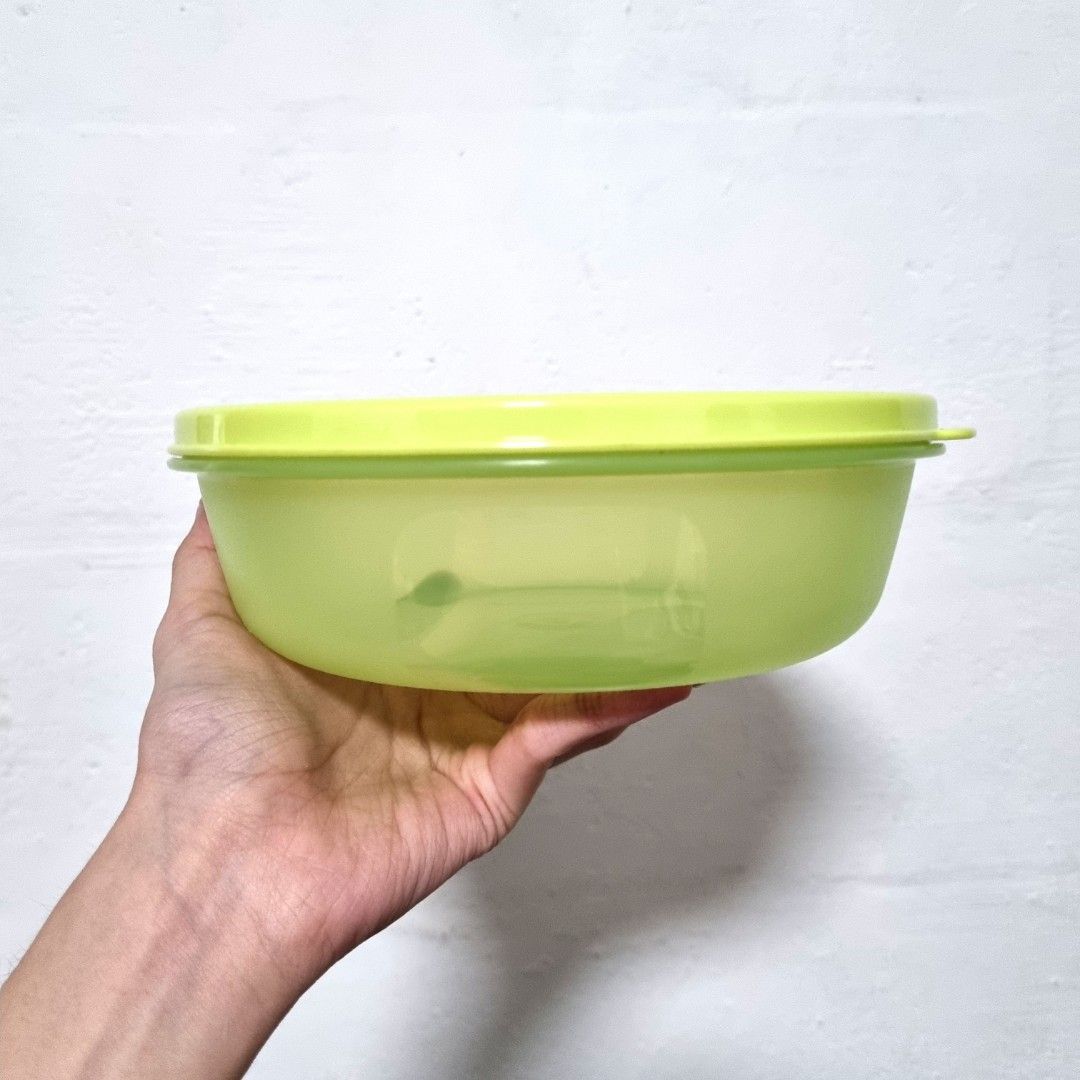 Tupperware 1L and 1.5L Modular Round Bowl Container with Noodle Holder ...