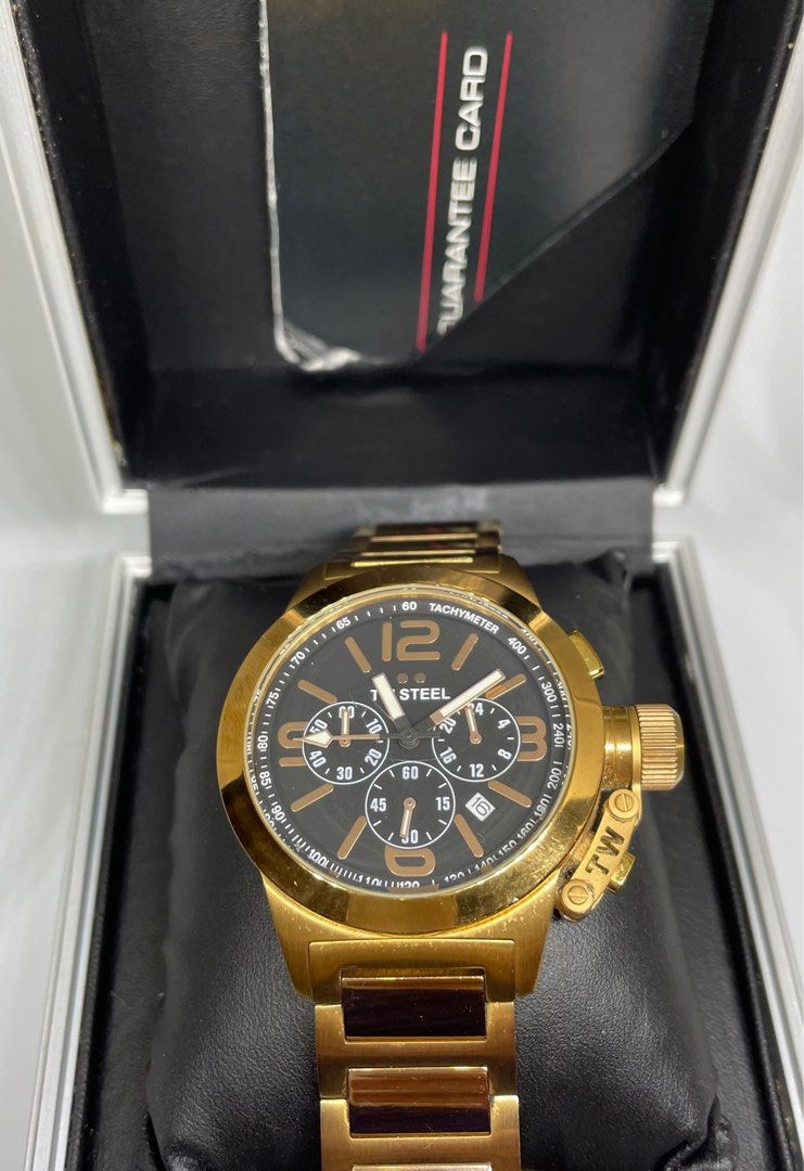 TW Steel TW307 Chronograph Rose Gold Watch, Women's Fashion, Watches ...