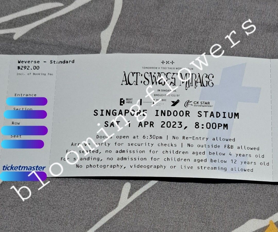 TXT Cat 2 SG Indoor Stadium Concert Ticket, Tickets & Vouchers, Event ...