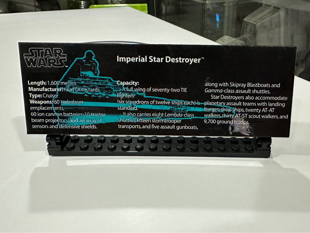 Ucs Lego star destroyer plaque, Hobbies & Toys, Toys & Games on Carousell