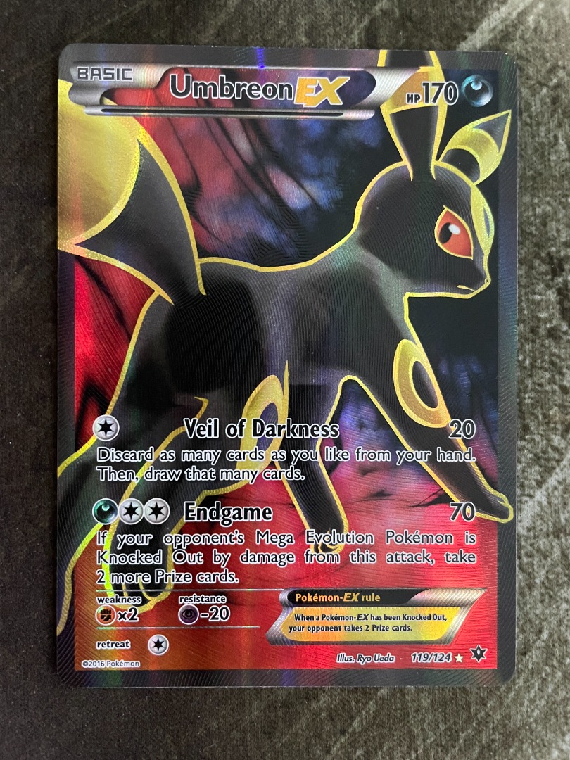 UMBREON EX - XY BREAKPOINT, Hobbies & Toys, Toys & Games on Carousell