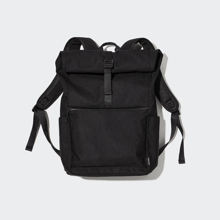 Uniqlo Tas Ransel Roll Top Bag Hitam, Fesyen Pria, Tas & Dompet ...