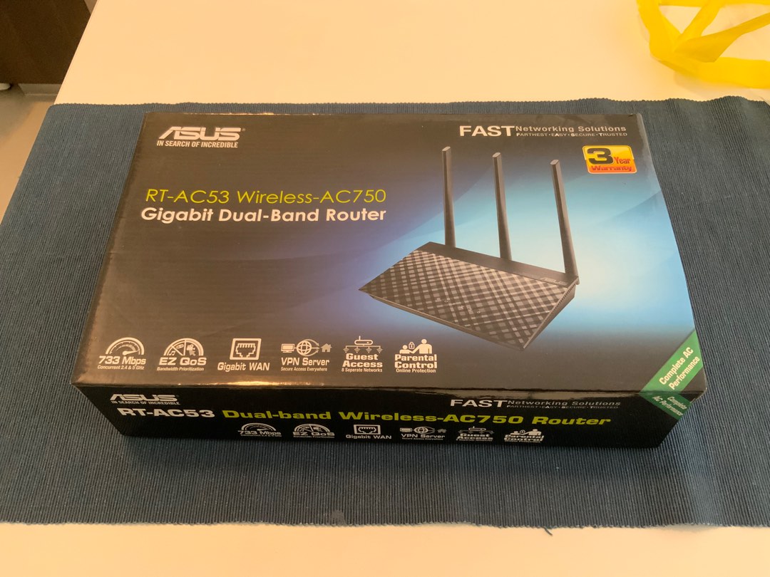 [Used] Asus Dual Band Wireless-AC750 Router, Computers & Tech, Parts ...