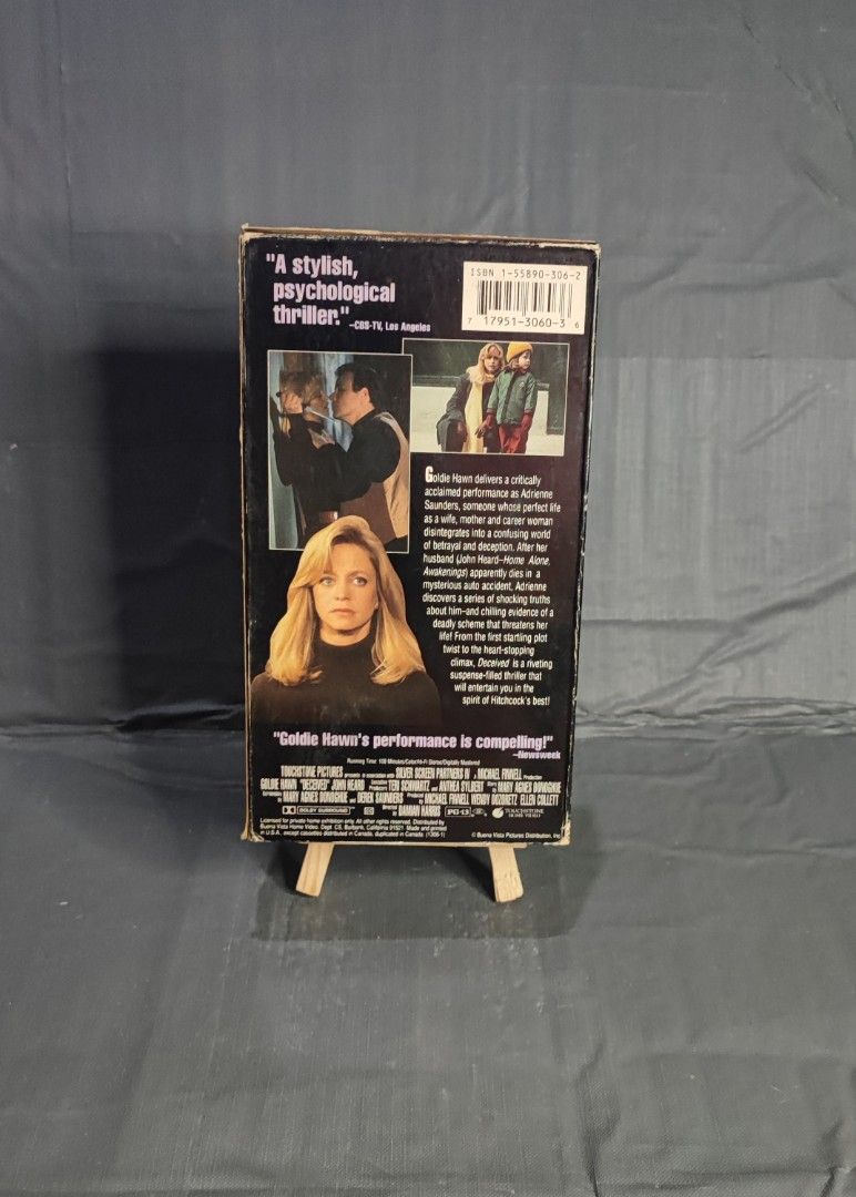 VHS Tapes Goldie Hawn Deceived, Hobbies & Toys, Memorabilia ...