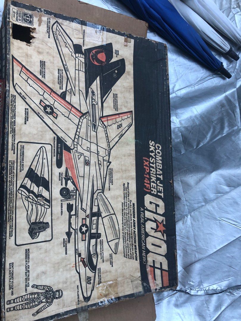 Vintage gi joe sky striker box . (Box only) on Carousell