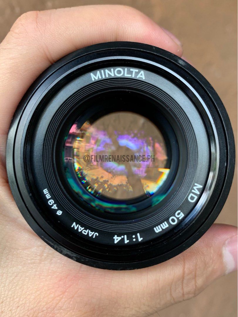 VINTAGE LENS: MINOLTA MD 50mm f1.4, Photography, Lens & Kits on Carousell