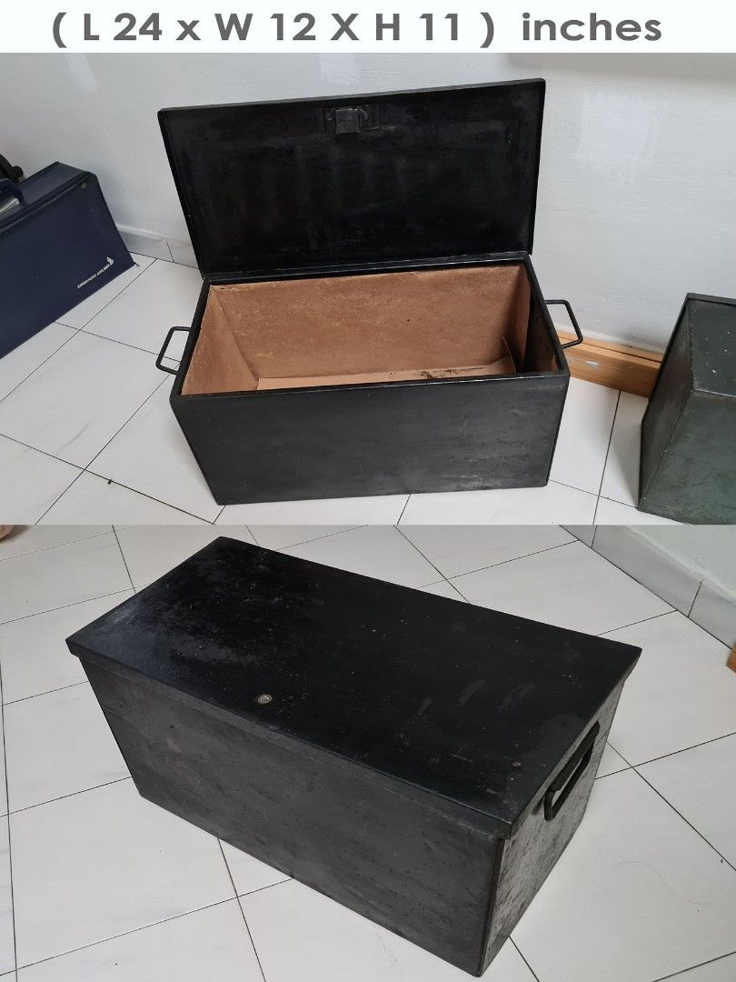 Vintage Metal chests 1950's, Furniture & Home Living, Furniture, Other ...