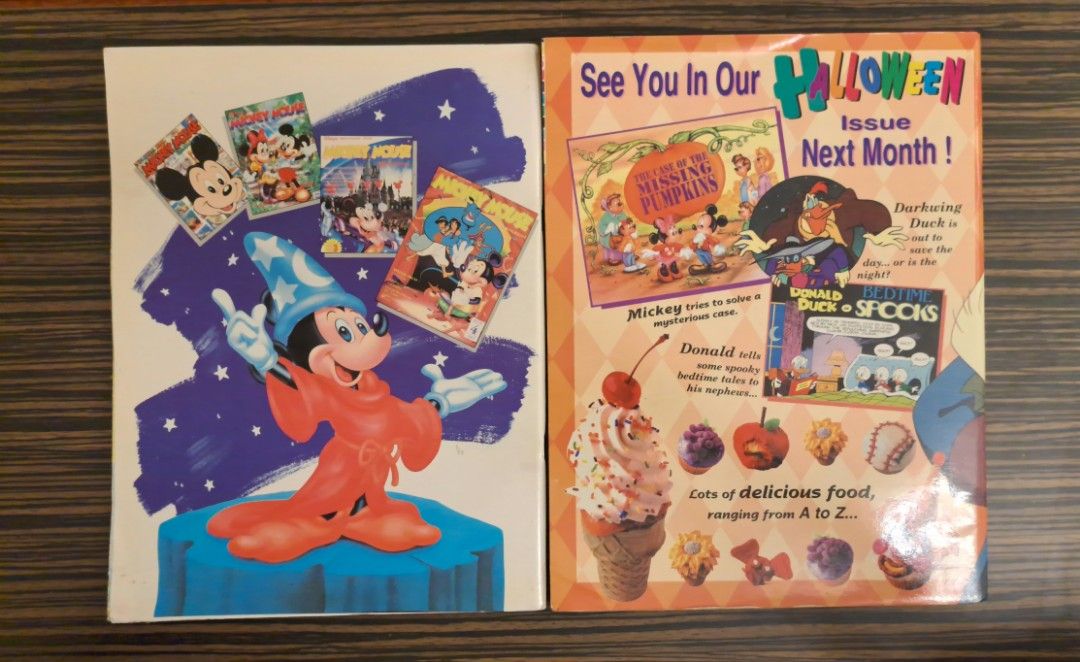Vintage Mickey Mouse 1993 & 1996 Magazine, Hobbies & Toys, Books ...