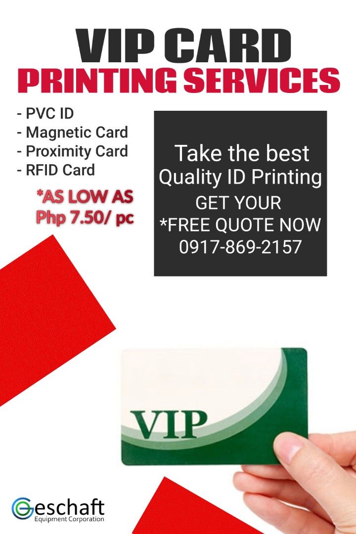 VIP CARD PRINTING SERVICES, Computers & Tech, Printers, Scanners ...