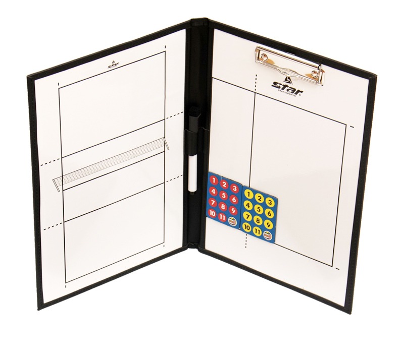Volleyball Coaching Board With Pen, Magnets and Leather Case, Sports ...