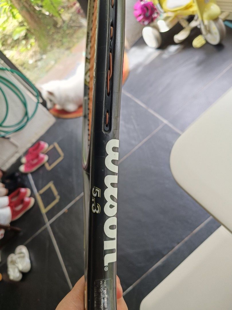 Wilson Hammer Tennis Racquet, Sports Equipment, Sports & Games, Racket ...