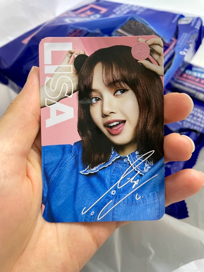 WTS WTT BLACKPINK LISA OREO EXCLUSIVE PHOTOCARD, Hobbies & Toys ...