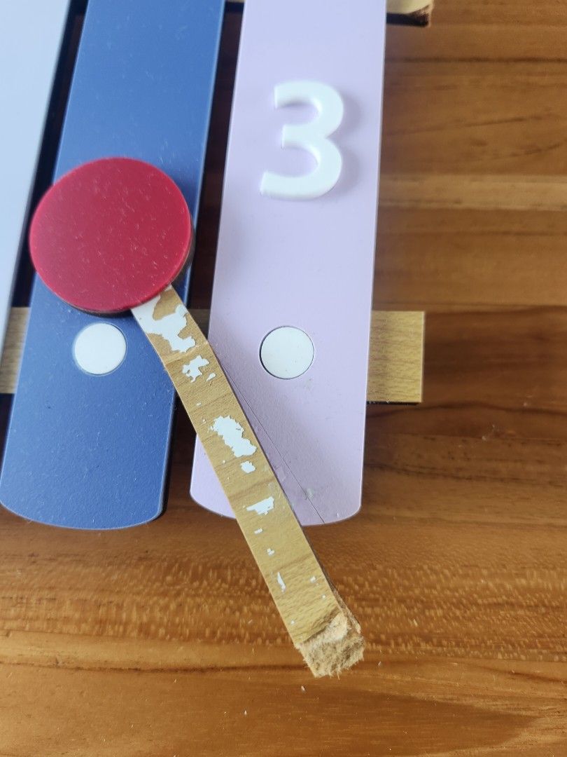 Xylophone Clock, Furniture & Home Living, Home Decor, Clocks on Carousell