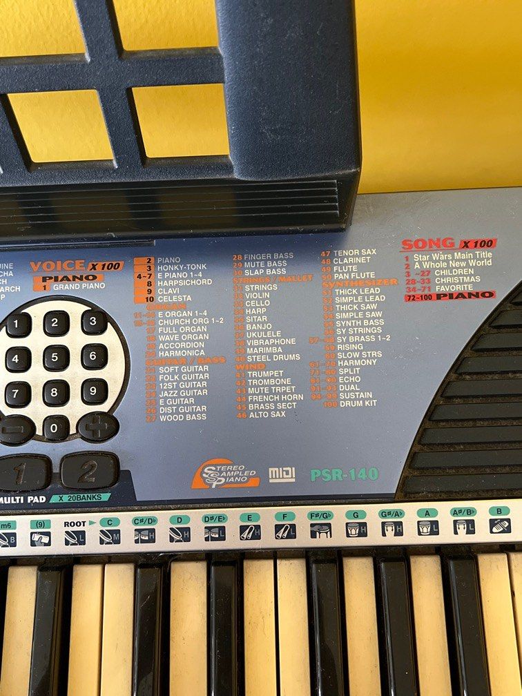 Yamaha Electronic Keyboard 29 Keys Piano With Stands and Score Board ...