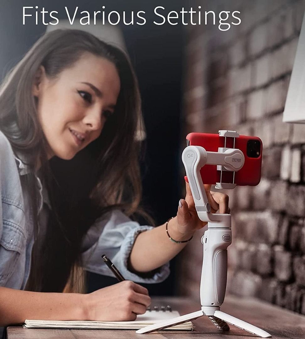 ZHIYUN Smooth Q4 Gimbal Stabilizer, 3-Axis Smartphone Phone Gimbal, Built-in Extension Rod ...