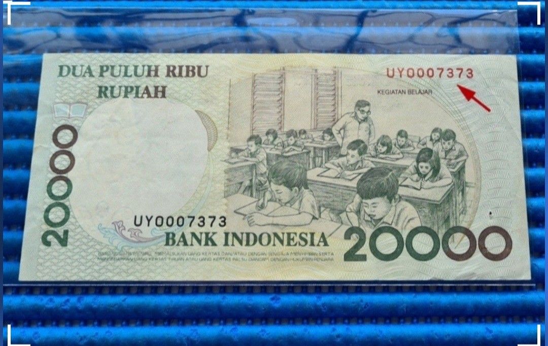 0007373 1998 Bank Indonesia 20000 Rupiah Ganesha Note UY 0007373 ...