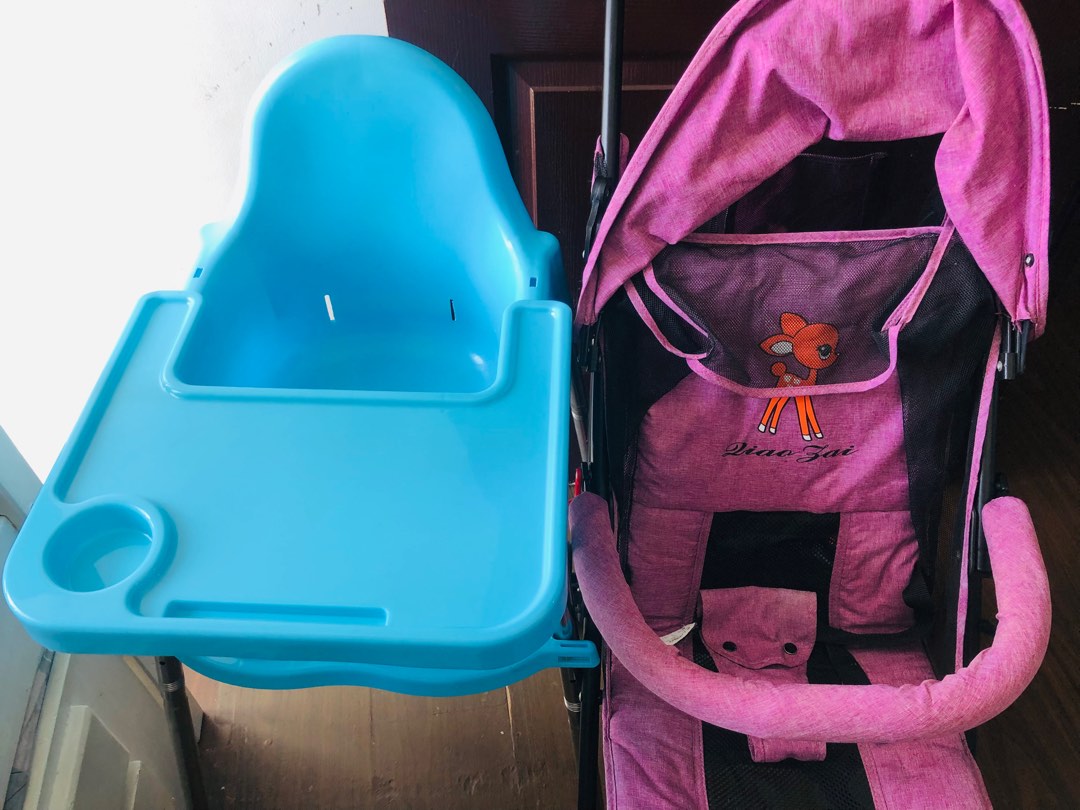 800 both Stroller and Feeding Chair on Carousell